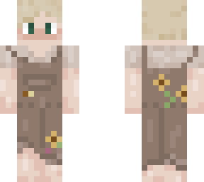 Cute Overalls Boy | Minecraft Skin