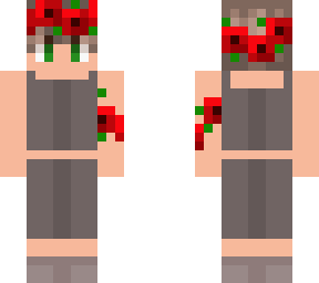 Poppies in His Hair | Minecraft Skin
