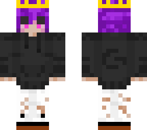 purple hair dude with Logitech logo | Minecraft Skin