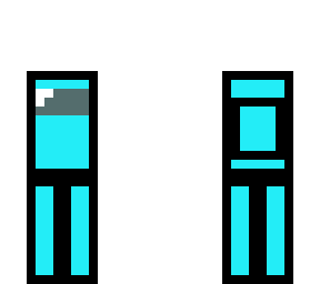 Cyan crewmate | Minecraft Skin