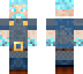 Ice wizard Kings Skeleton suit | Minecraft Skin