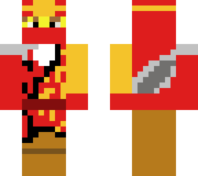 Ninjago CORE Kai Suit v2 | Minecraft Skin