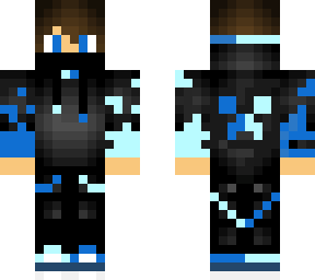 Blue and Cyan Gamer boy skin | Minecraft Skin