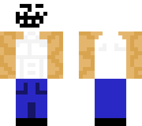 Buff Troll Face | Minecraft Skin