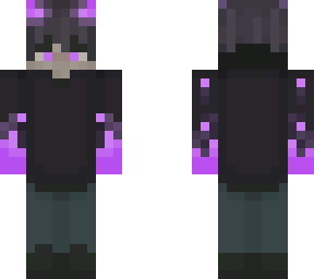 Purple casual devil | Minecraft Skin