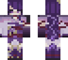 shogun raidenshogun genshinimpact genshinskin minecraftskin skin ei ...