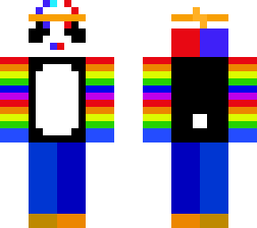 rainbow panda | Minecraft Skins