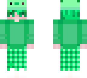 Green Axolotl | Minecraft Skins