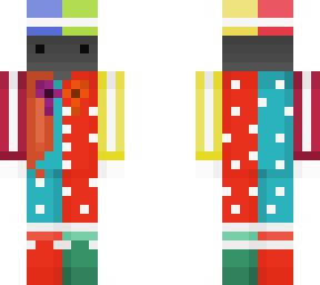 Clown grey fade | Minecraft Skin