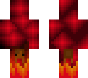 Into The Flames // Pixel Art | Minecraft Skin