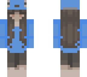 Light Blue Fish Girl | Minecraft Skin