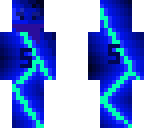 Blue Lightning | Minecraft Skins