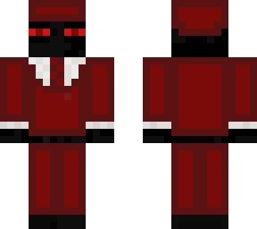 red enderman in suit | Minecraft Skin
