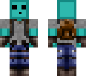 Turquoise Adventure Slime #2 | Minecraft Skin
