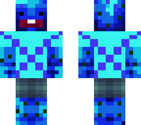 Blue Cactus Man | Minecraft Skin