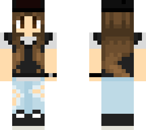 Bucket hat with vest | Minecraft Skin