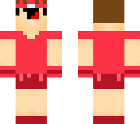 Derp ballerina but red | Minecraft Skin