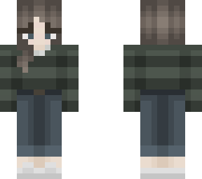 green jumper. | Minecraft Skin