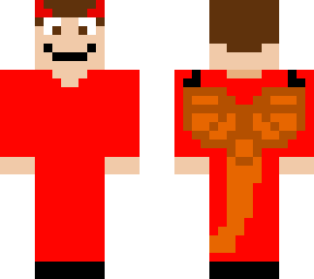 half dragon half human skin for my friend | Minecraft Skin