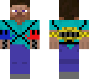 STEVE WITH GRAB PACKS | Minecraft Skin