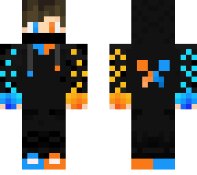 fire and water boy | Minecraft Skins