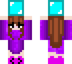 Girl and Dia block | Minecraft Skin