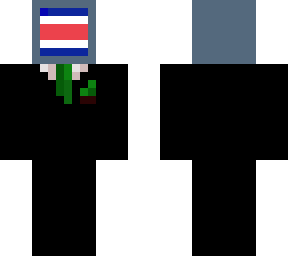 Skin con traje Costa Rica | Minecraft Skin
