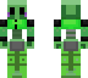 Alien s.t.a.f.f bot (fnaf sb) | Minecraft Skin
