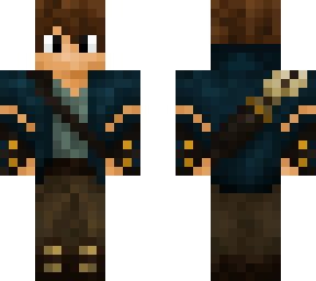 blue cloak archer | Minecraft Skin
