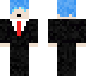 blue guy wiht suit | Minecraft Skin