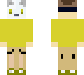 Radiumm remake (artic fox boy with mask) 2nd life | Minecraft Skin