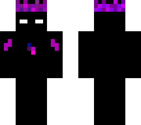Black and Purple King | Minecraft Skin