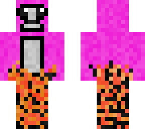 Gorilla tag monkey transforming to lava monkey | Minecraft Skin