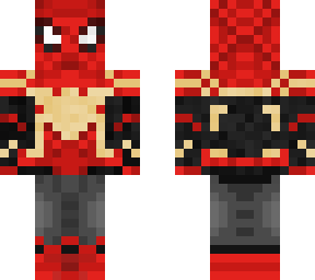 iron spider man | Minecraft Skin