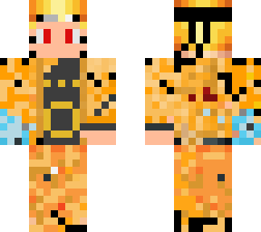 naruto kurama mode | Minecraft Skins