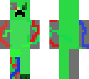 cyborg creeper | Minecraft Skin