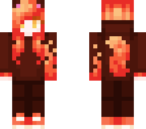 fire wolf girl | Minecraft Skins