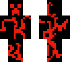 Red creeper | Minecraft Skin