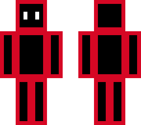 red minecraft outlined skin | Minecraft Skins