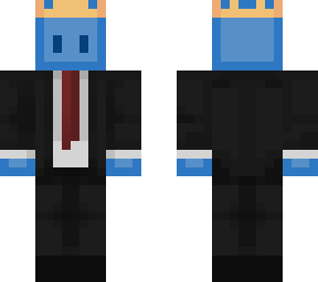 Tuxedo suit blue person | Minecraft Skin