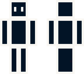 White Minecraft Outlined Skin | Minecraft Skin