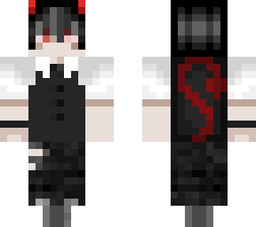 black haired demon | Minecraft Skins