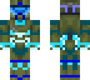 Blue Uber-Charged Master Chief | Minecraft Skin