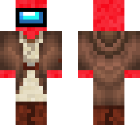 Jedi: Red Crewmate | Minecraft Skin