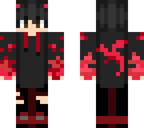 red emo boy | Minecraft Skin