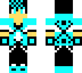 cyan human skin | Minecraft Skin