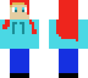 luke davidson (pretending to be a girl) | Minecraft Skin