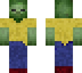 Yellow shirt zombie | Minecraft Skin