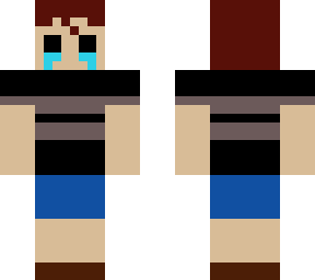8-bit Crying Child (more fixed, no worries now!) | Minecraft Skin