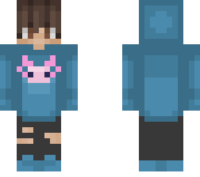 blue axolotl boy | Minecraft Skins